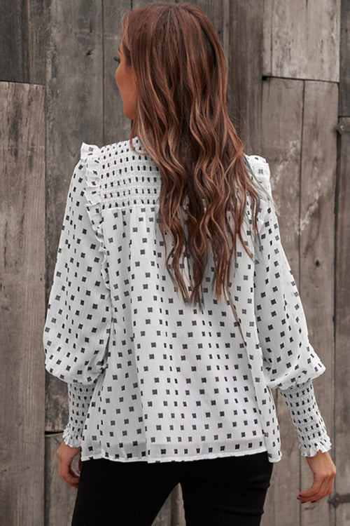Keeping It Cute Dot Print Long Sleeve Top – Beetsweeti