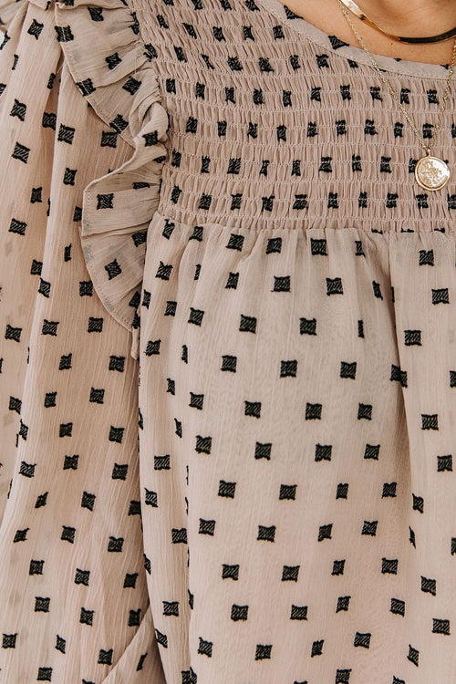 Keeping It Cute Dot Print Long Sleeve Top – Beetsweeti