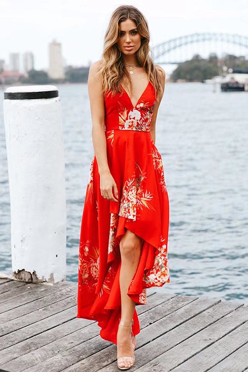 Flare Rosette Crossback Maxi Dress - 2 Colors – Beetsweeti